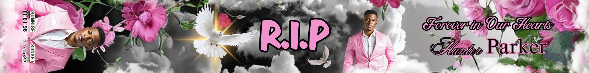 Pink Memorial Ribbon Template, Memorial Ribbon Template, Digital ...