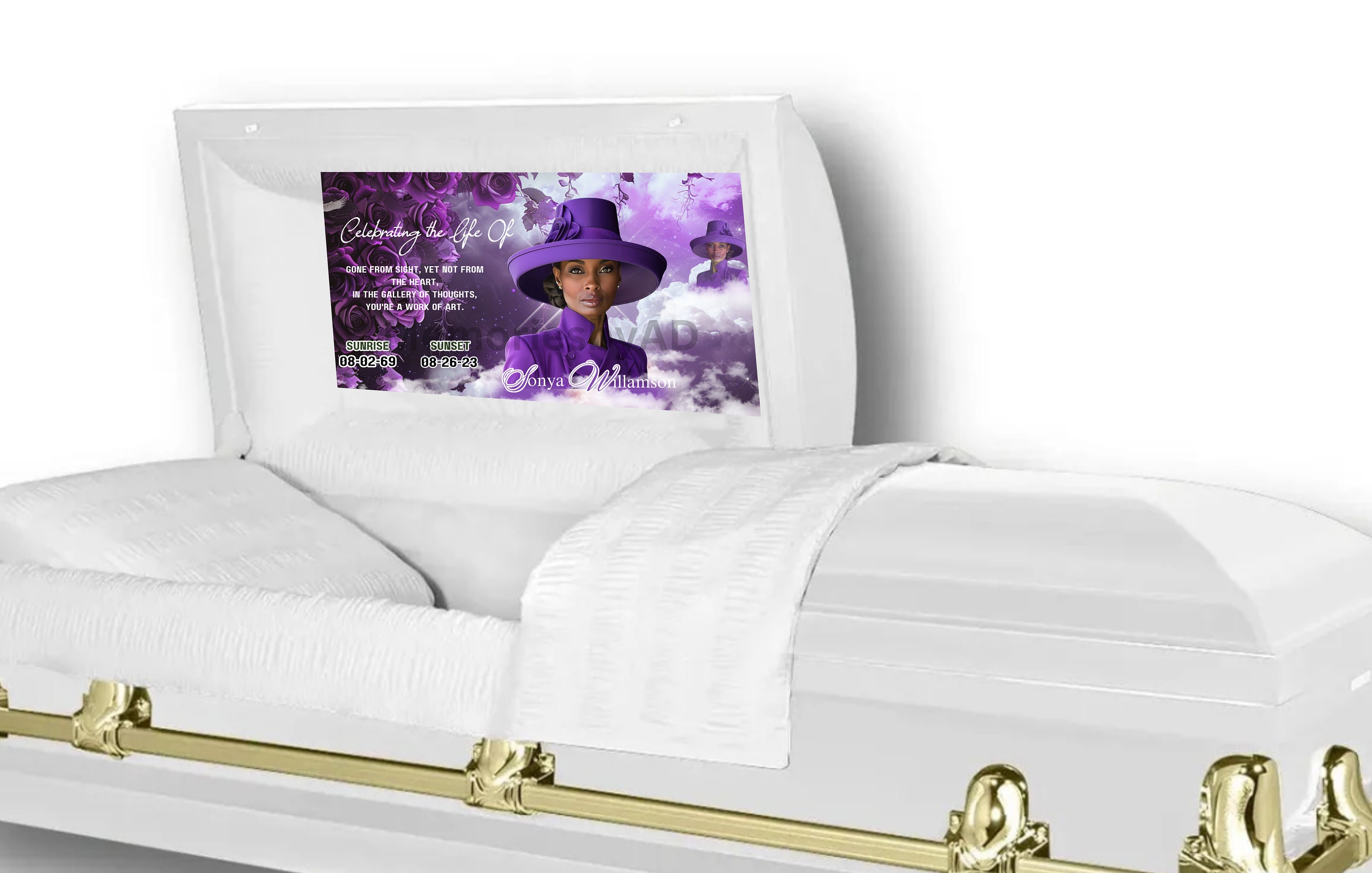 Memorial Casket Panel Template, Digital Casket Panel Design Template ...