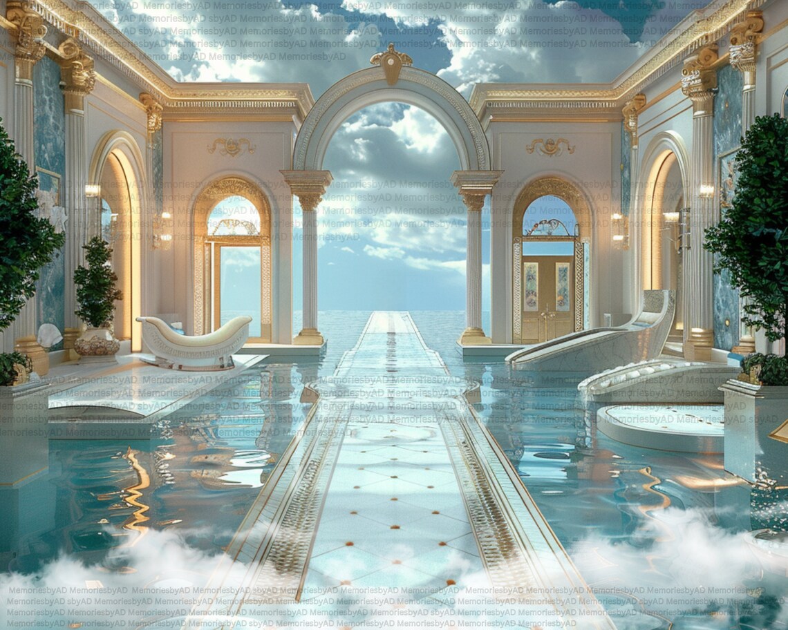 Swimming Pool Runway Memorial Template, Digital Memorial Poolside ...