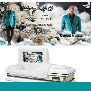 Memorial Casket Panel Template, Digital Casket Panel Design Template ...