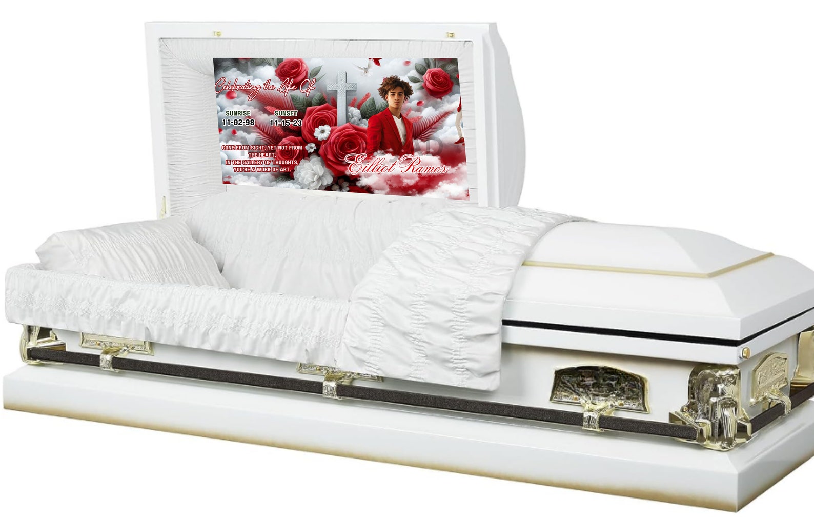 Memorial Casket Panel Template, Digital Casket Panel Design Template ...