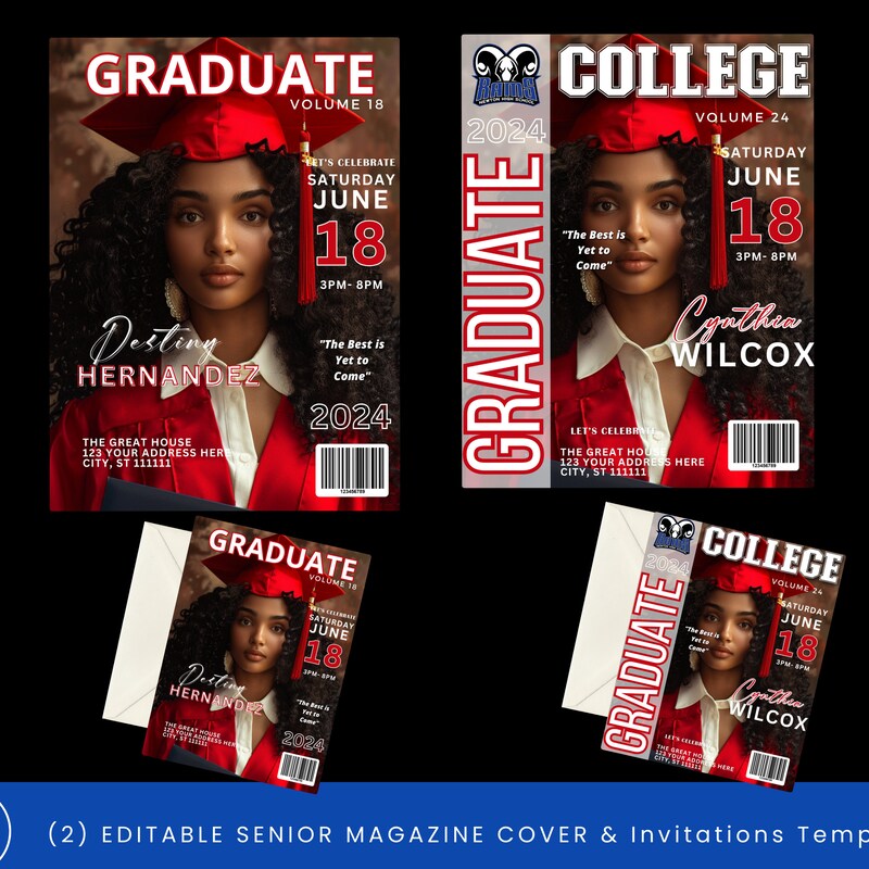 Magazine Invitation - Etsy