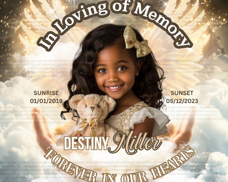 Child Memorial Button Template, Baby Digital Button Design Template ...