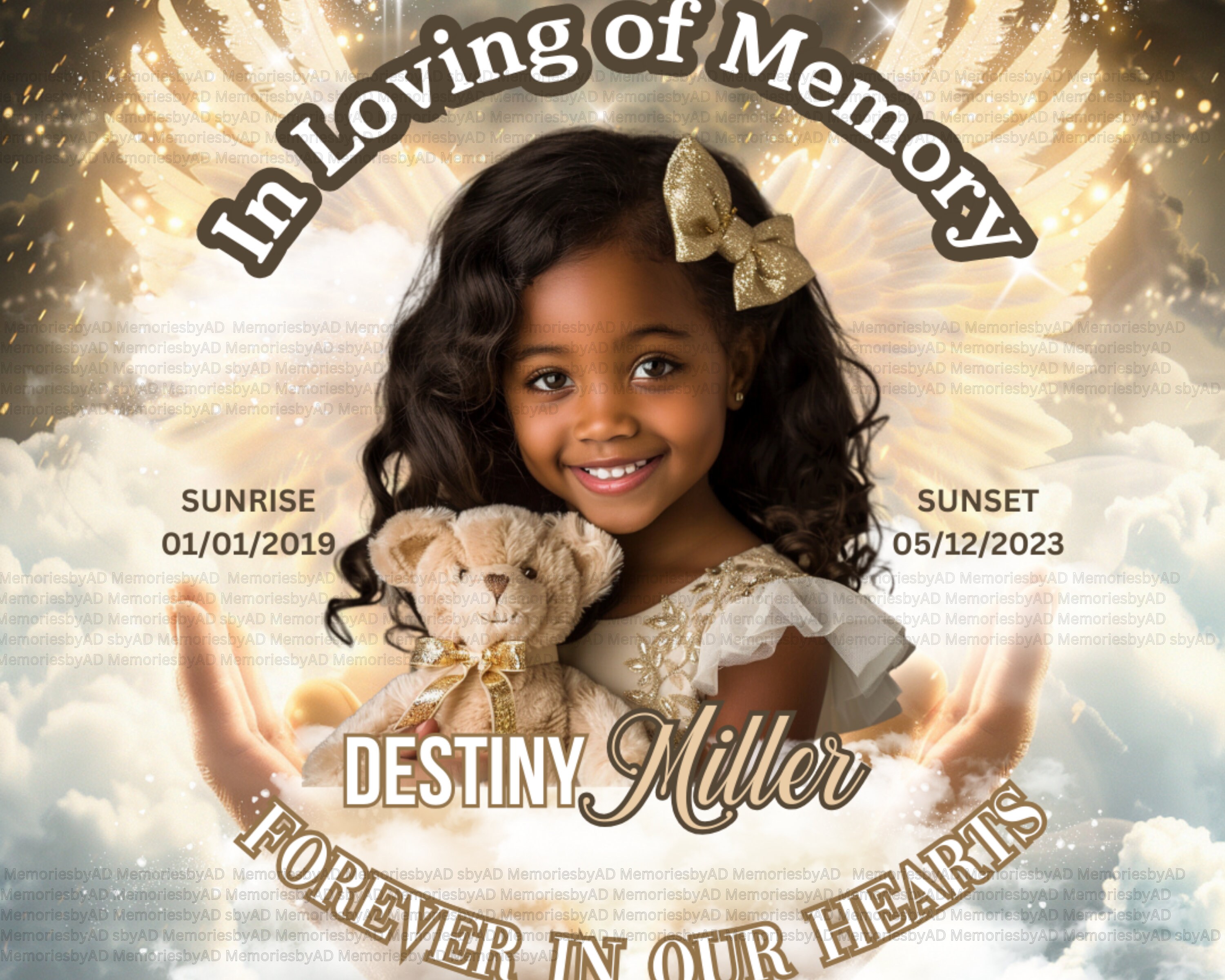 Child Memorial Button Template, Baby Digital Button Design Template ...