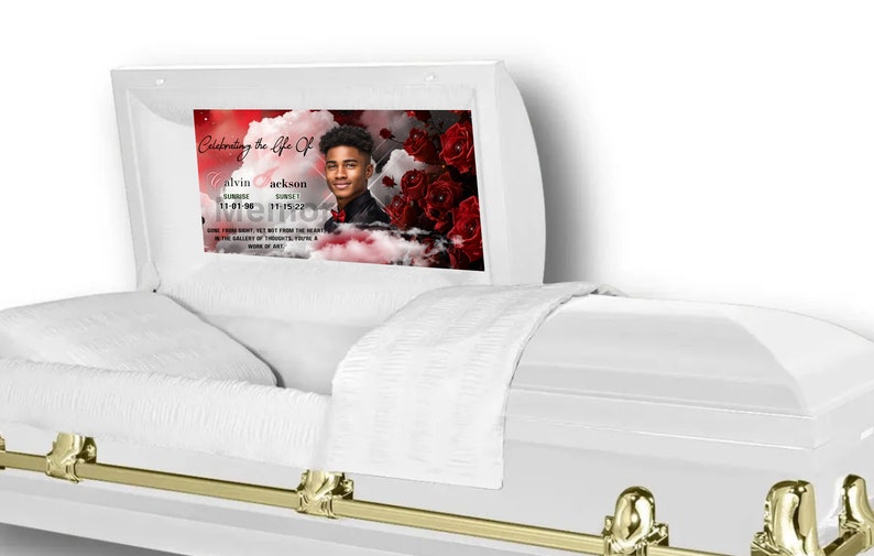 Digital Casket Panel Design Template, Memorial Casket Panel Template ...