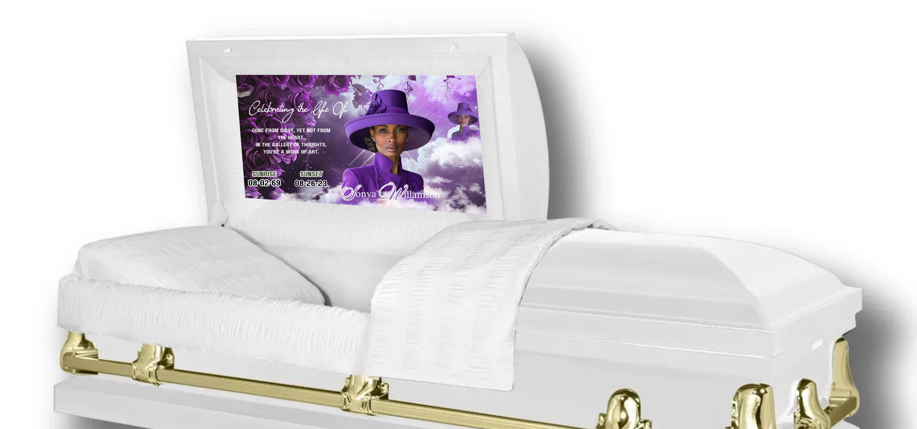 Memorial Casket Panel Template, Digital Casket Panel Design Template ...