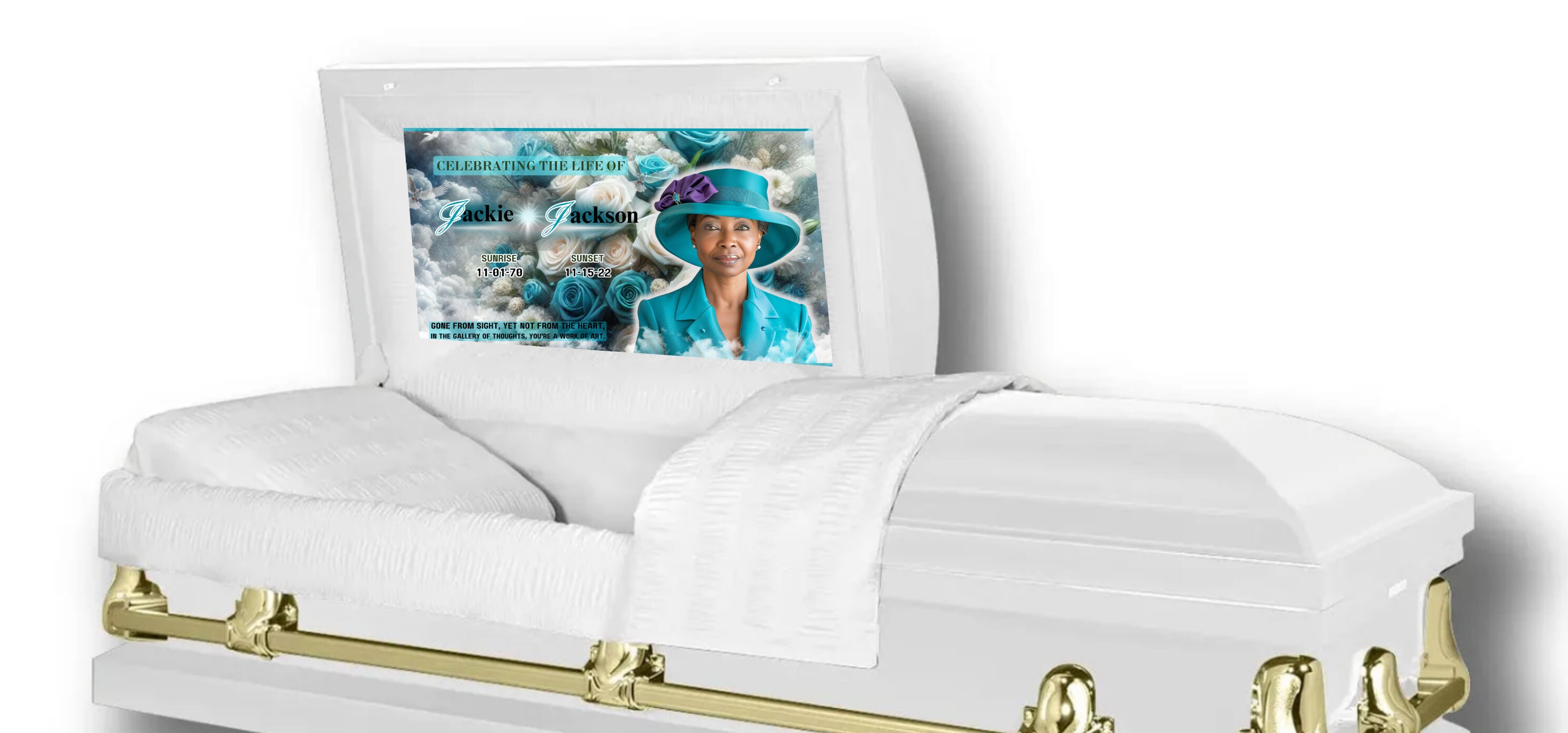 Casket Panel Design Template, Memorial Casket Panel Template, Canva RIP ...