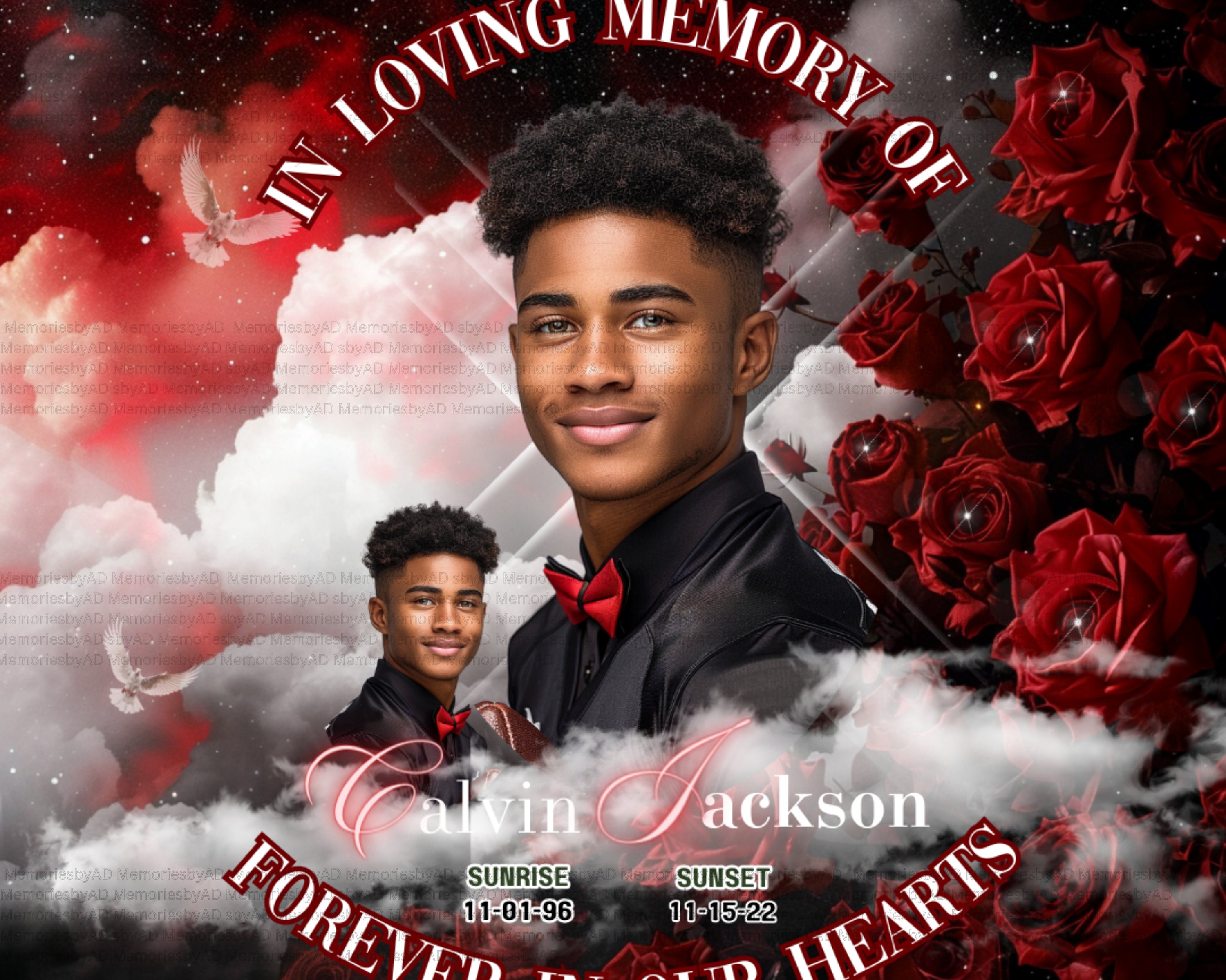 Digital Button Design Template, Memorial Button Template, Editable ...