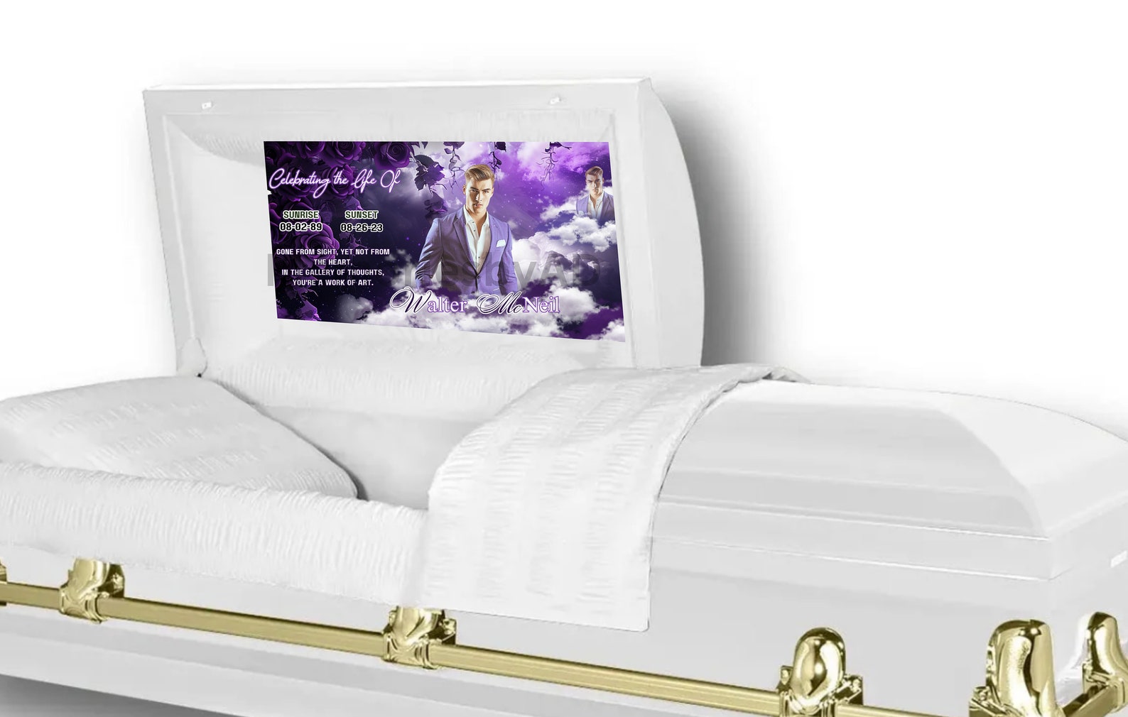 Memorial Casket Panel Template, Digital Casket Panel Design Template ...