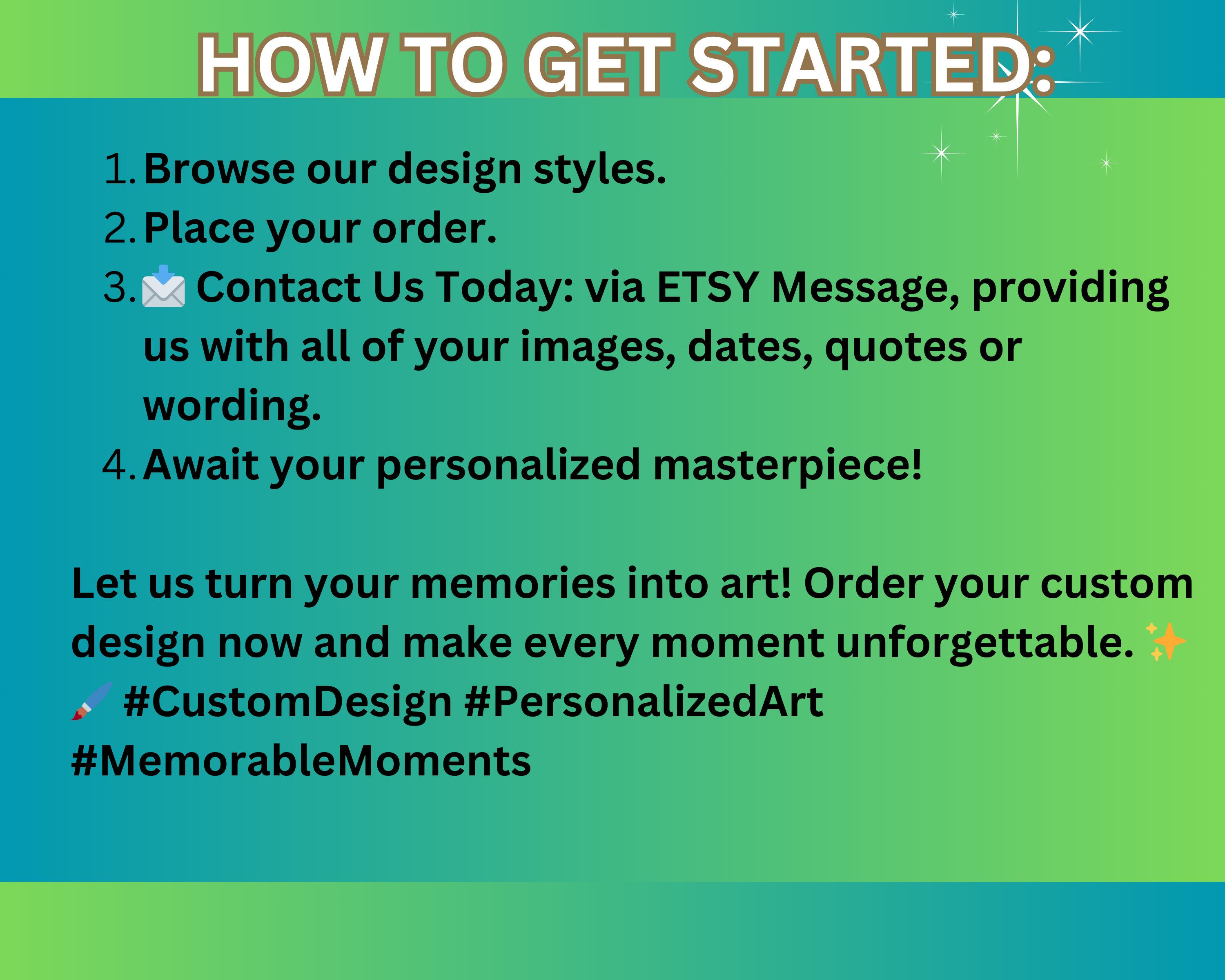 Personalized Digital, Custom Design Service, Purchase Together With Any ...