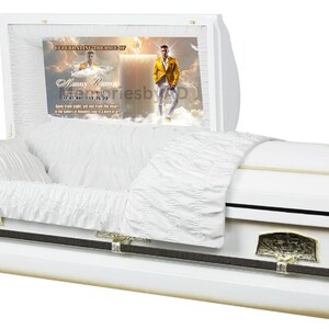 Casket Panel Design Template, Memorial Casket Panel Template, Canva RIP ...