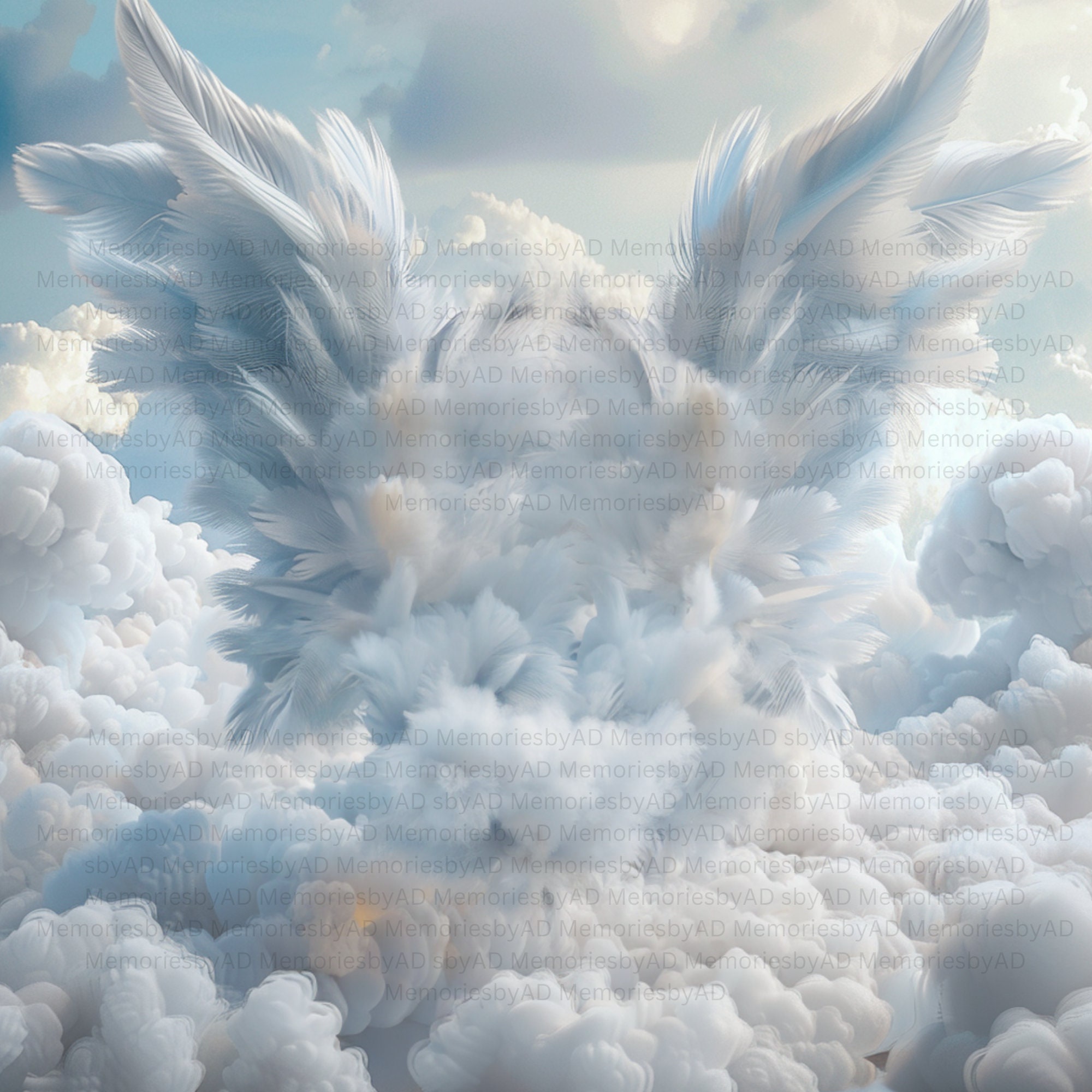 White and Gold Memorial Angel Chair Background, White Angel Wings White ...