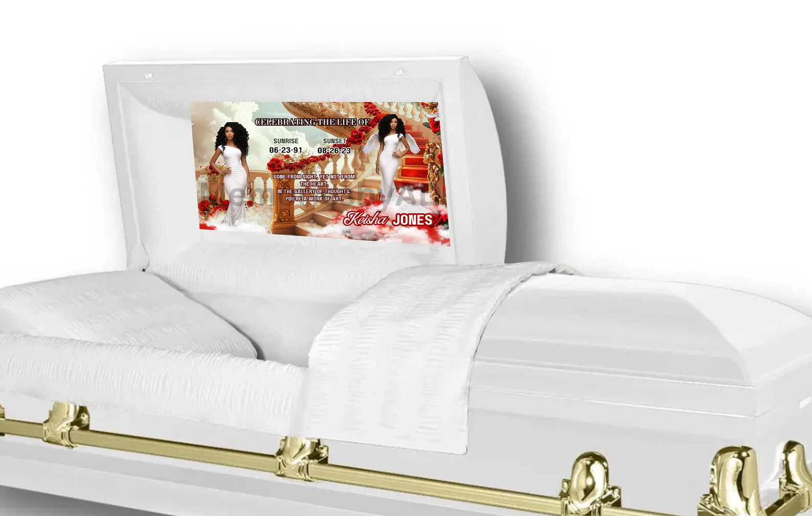 Memorial Casket Panel Template, Digital Casket Panel Design Template ...