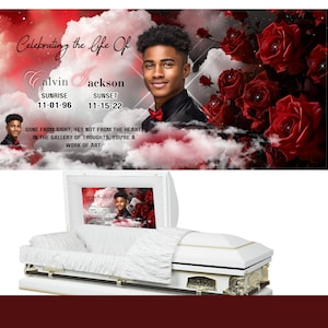 Digital Casket Panel Design Template, Memorial Casket Panel Template ...