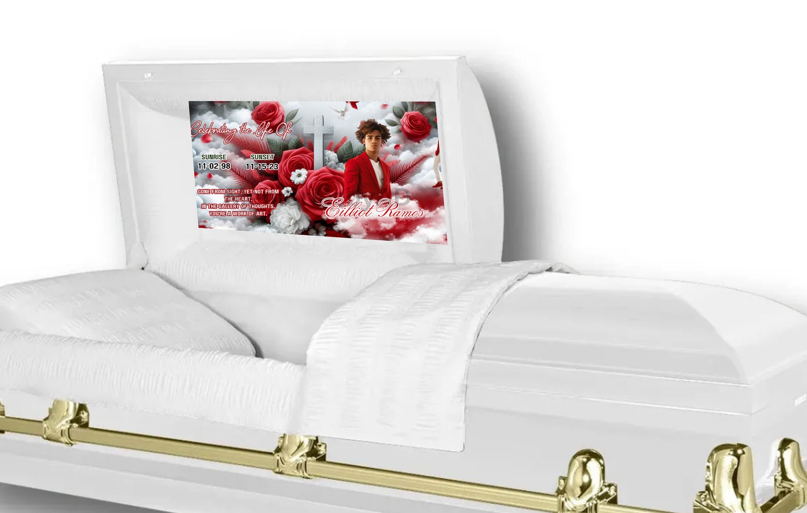 Memorial Casket Panel Template, Digital Casket Panel Design Template ...
