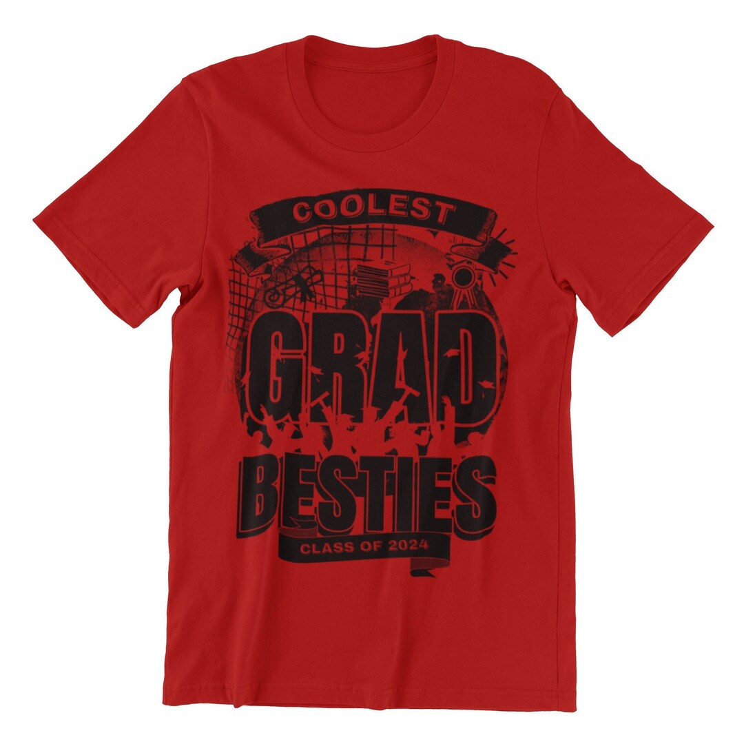 Coolest Grad Besties, Bestie Shirt, Personalized Graduation Shirts ...