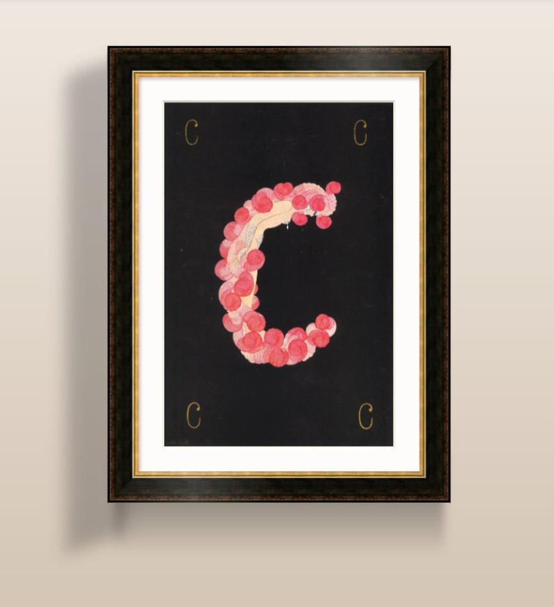 The Letter C 1924 | French Art Deco Illustration | Letter Design ...