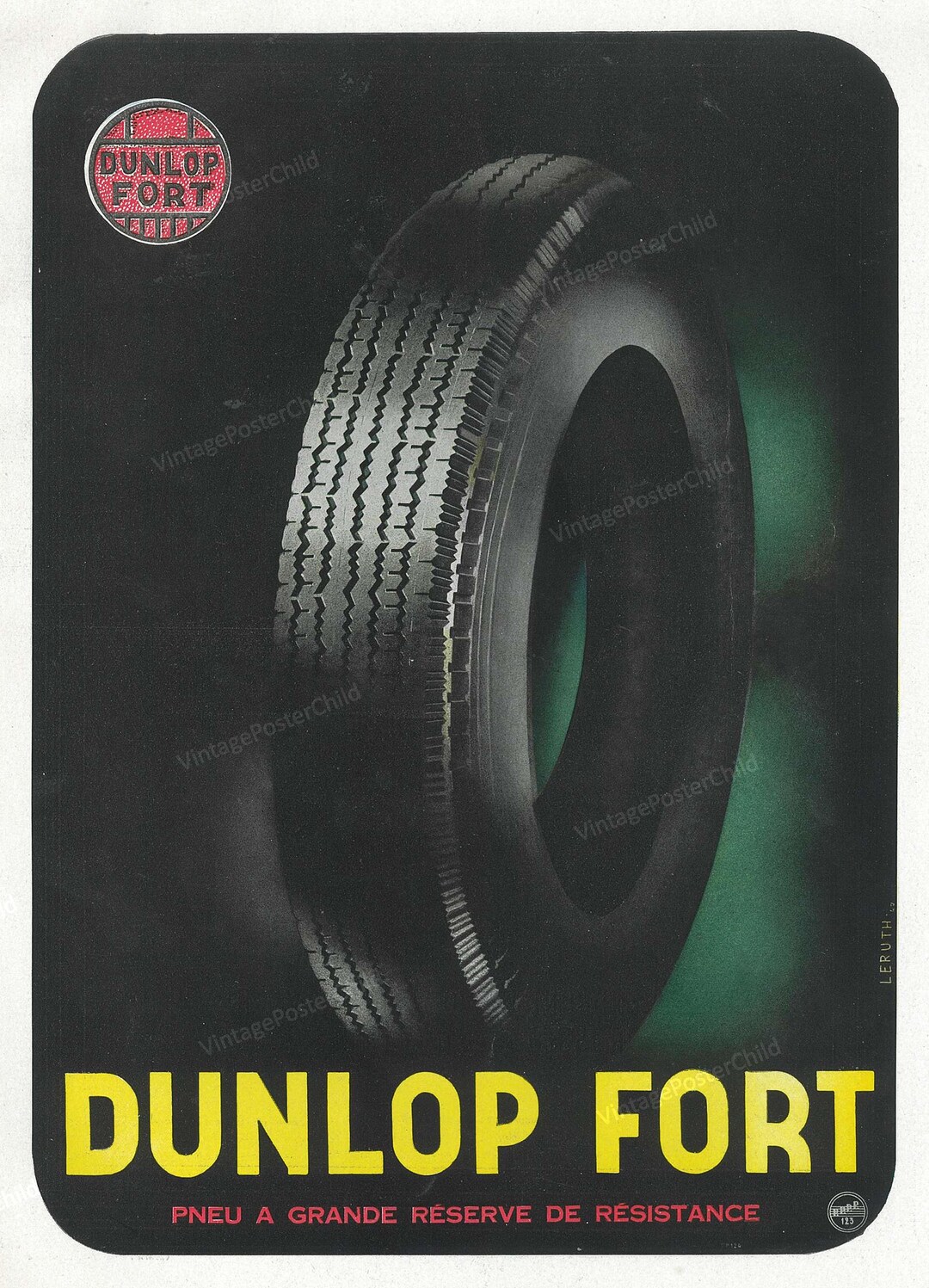 Vintage Dunlop Advertising 1947 French Vintage Ad Automobile, Car ...