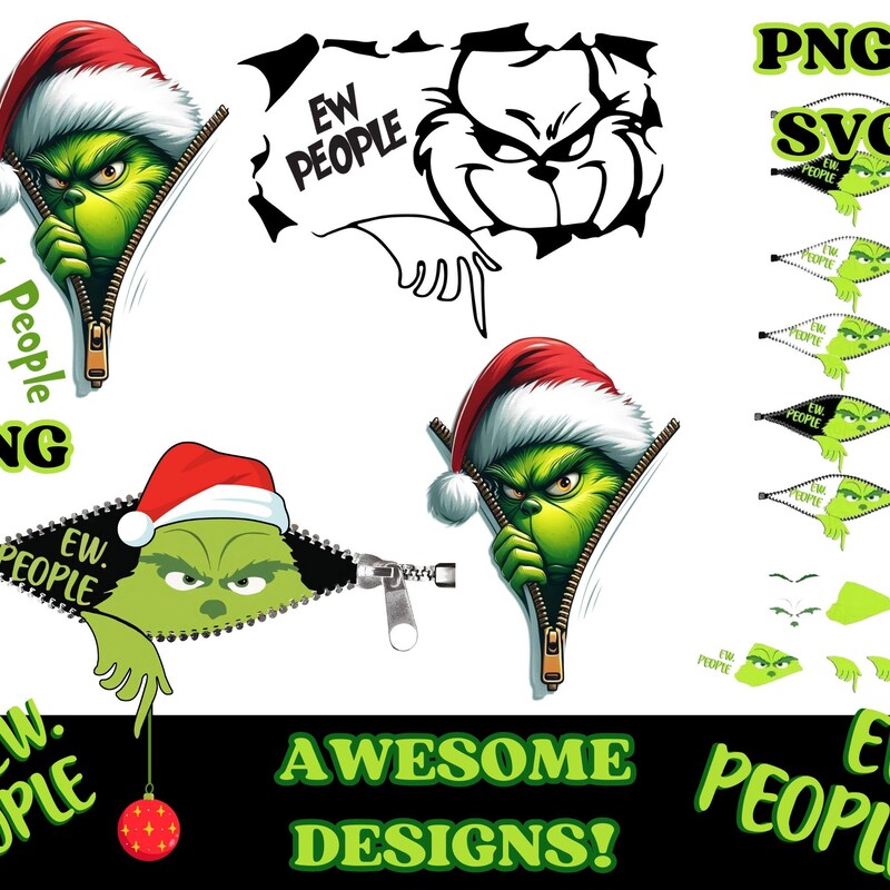 Female Grinch Art - Etsy
