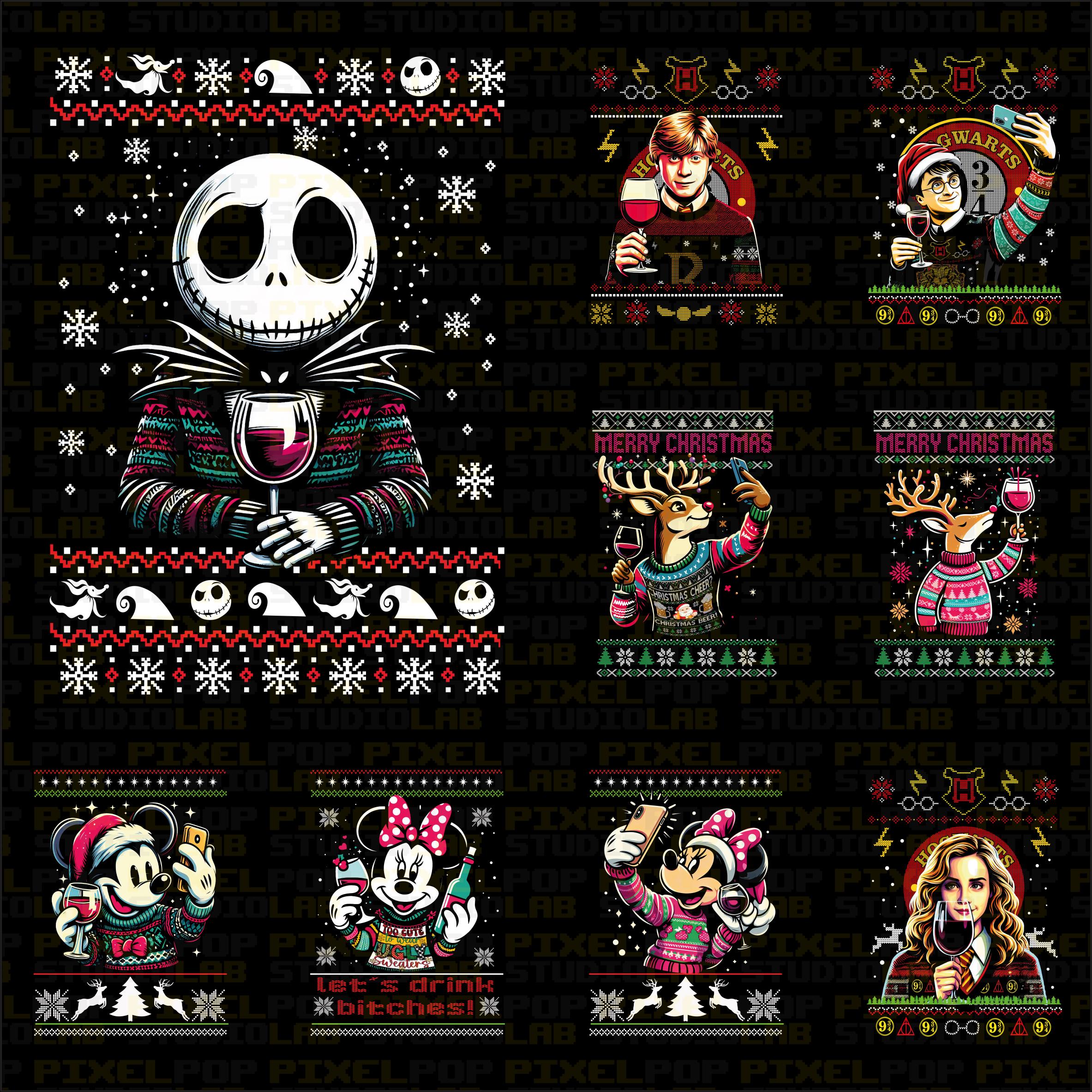 Ugly Christmas Sweater PNG Bundle, Star Wars Designs (digital Download ...
