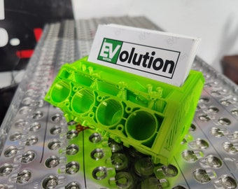 3D Printed Engine Business Card Holder V8 Engine Card Holder V8 Engine ...