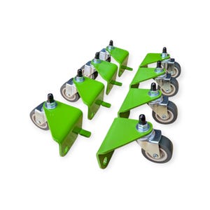 Ez-slide™ Quickjack Caster Wheel Kit! Heavy Duty 8ga Powdercoated Steel ...