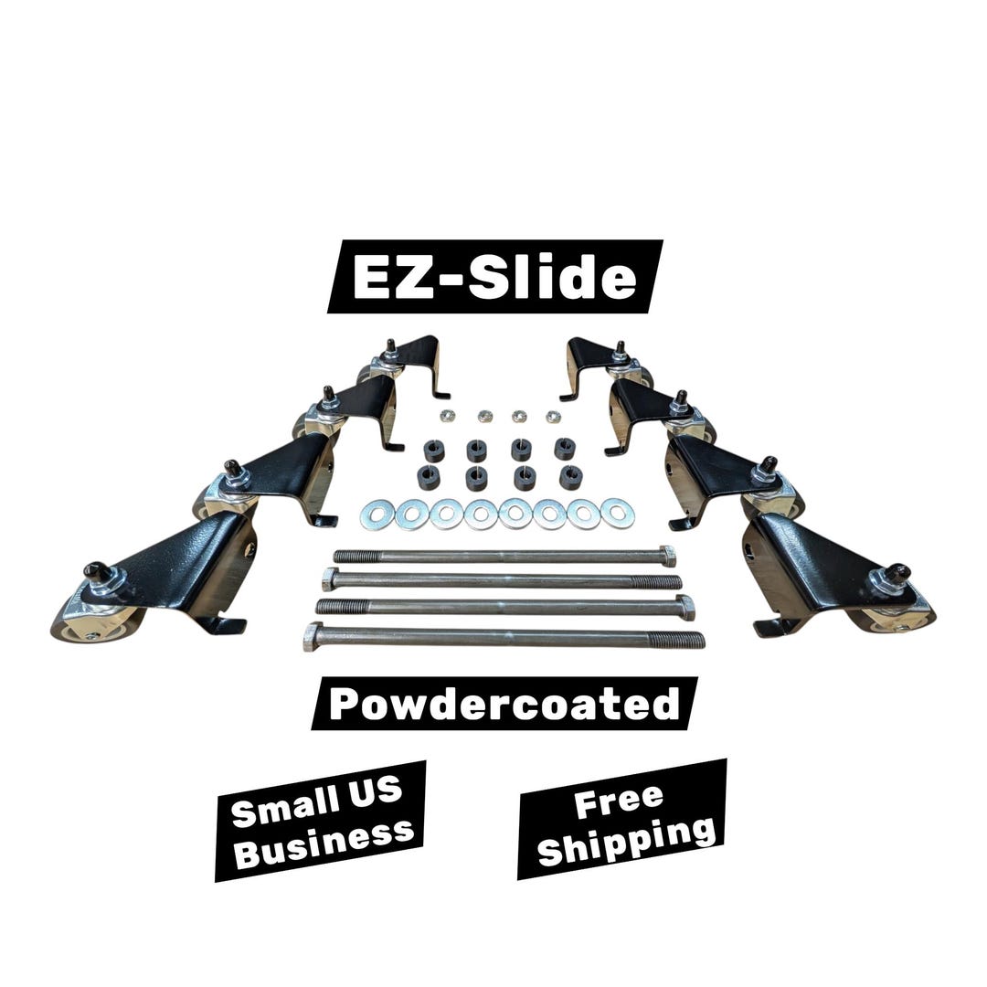 Ez-slide™ Quickjack Caster Wheel Kit! Heavy Duty 8ga Powdercoated Steel ...