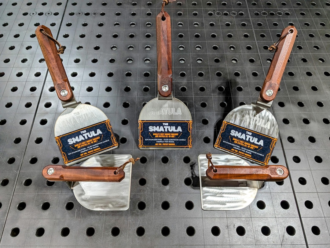 Smatula! the Stainless Heavy Duty Smashburger Spatula and Smasher! Made ...