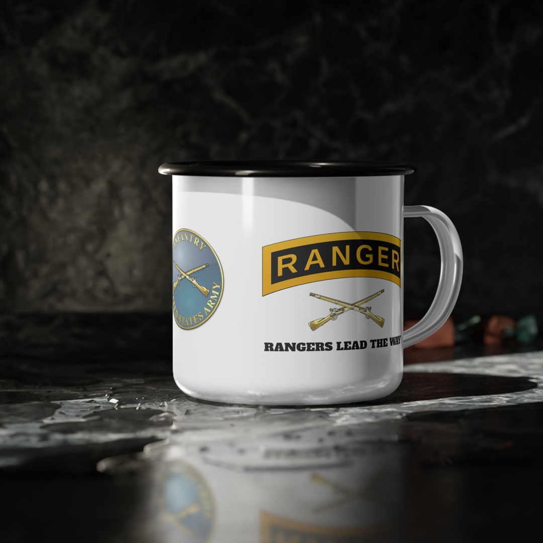 Ranger, Army Infantry, Army Gifts, Army Coffee Mugs, Enamel Camp Cup ...