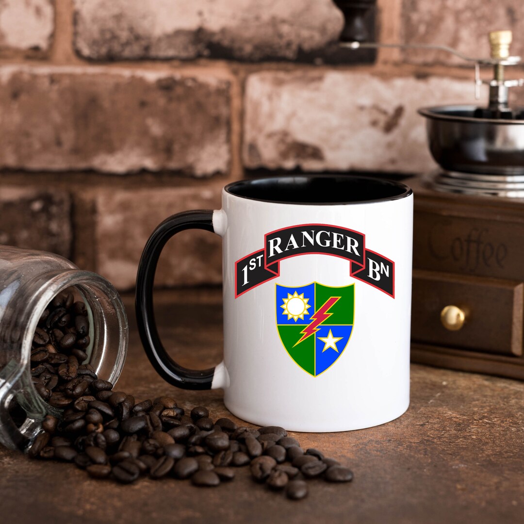 1st Ranger Battalion, Army Gifts, Gifts for Him, Custom Ceramic Coffee ...