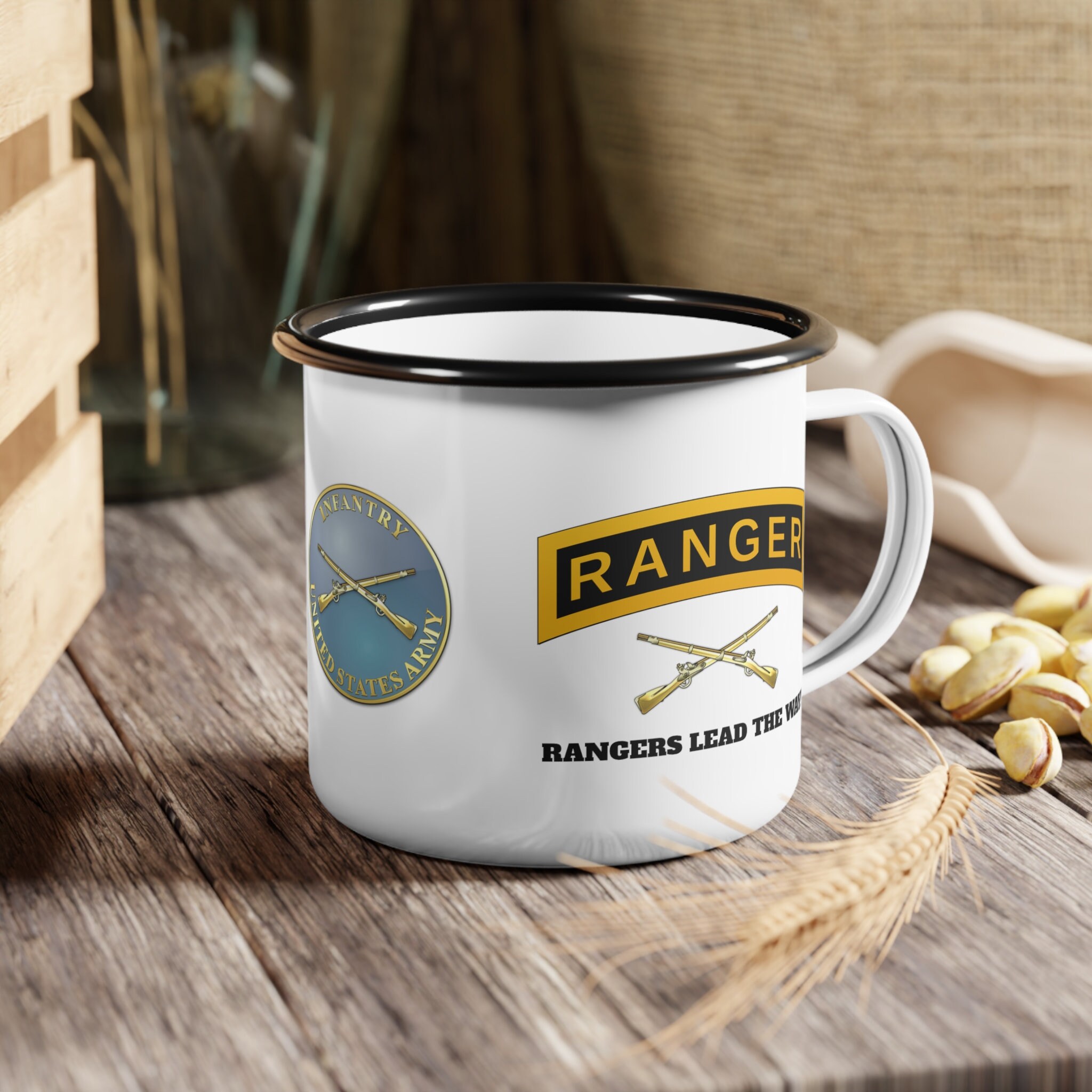 Ranger, Army Infantry, Army Gifts, Army Coffee Mugs, Enamel Camp Cup ...