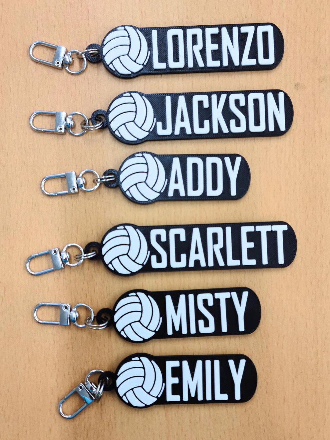 Personalized Volleyball Keychain: Custom Team Bag Tag, End of Season ...