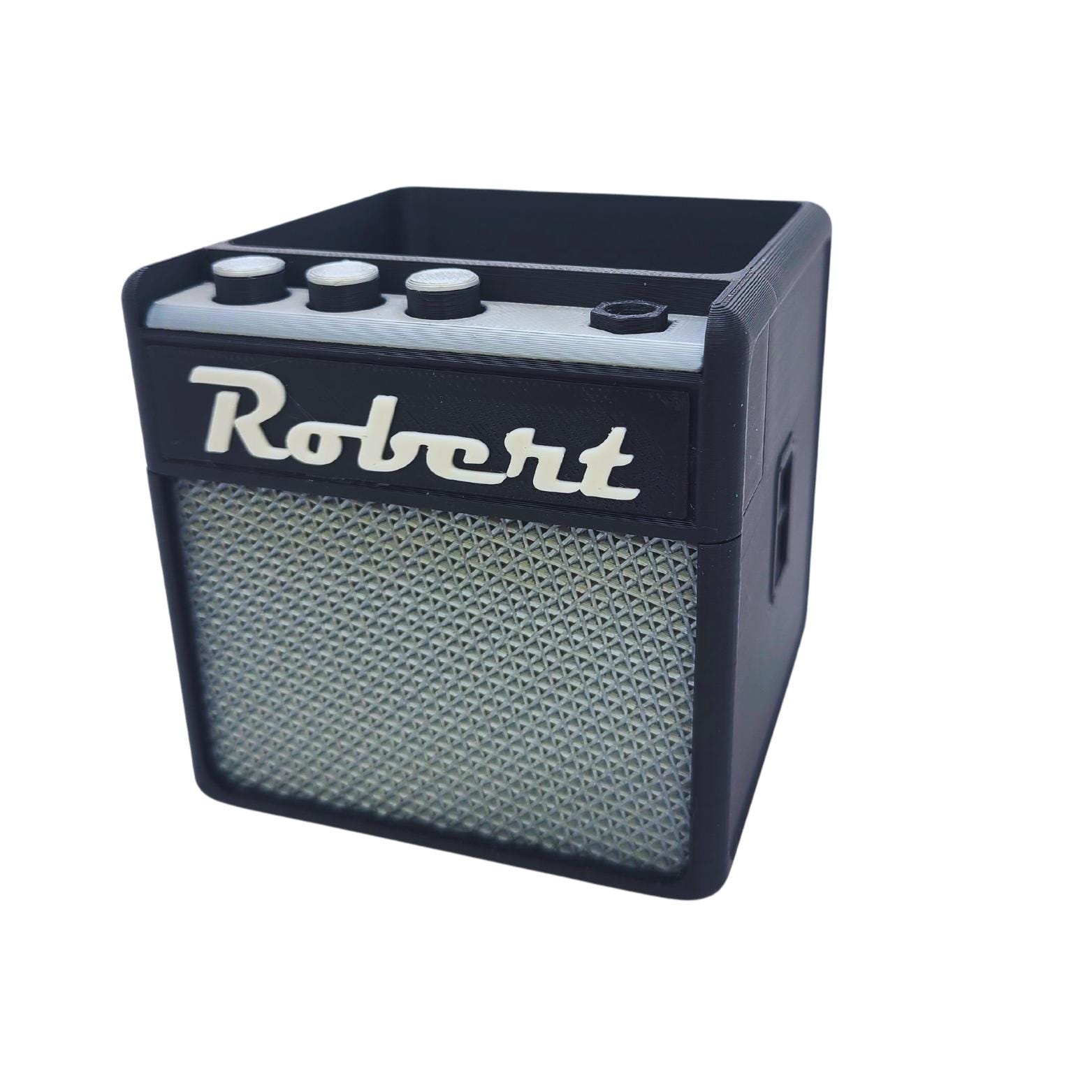 Personalized Guitar Amp Desk Caddy – Custom Pen Organizer for Musicians ...