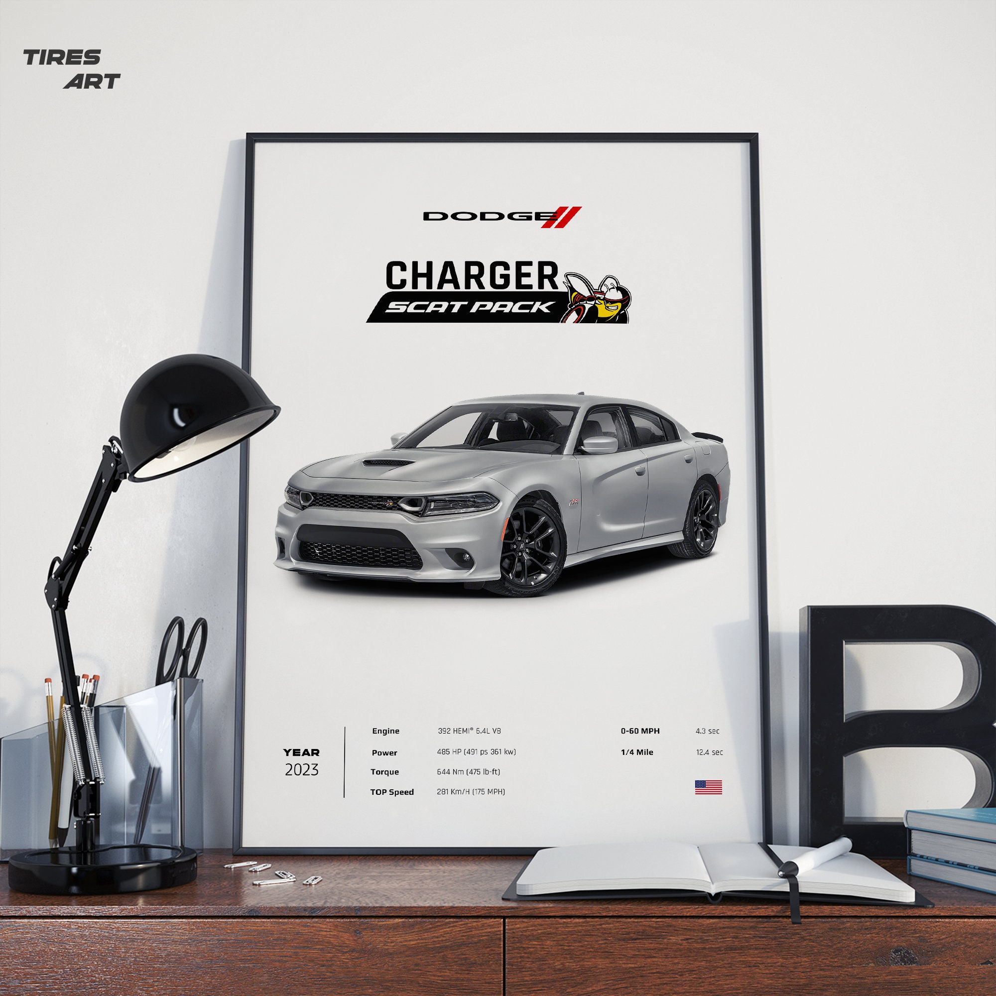 Dodge CHARGER SCAT PACK 2023, Muscle Cars, Sports Car, Digital File for ...