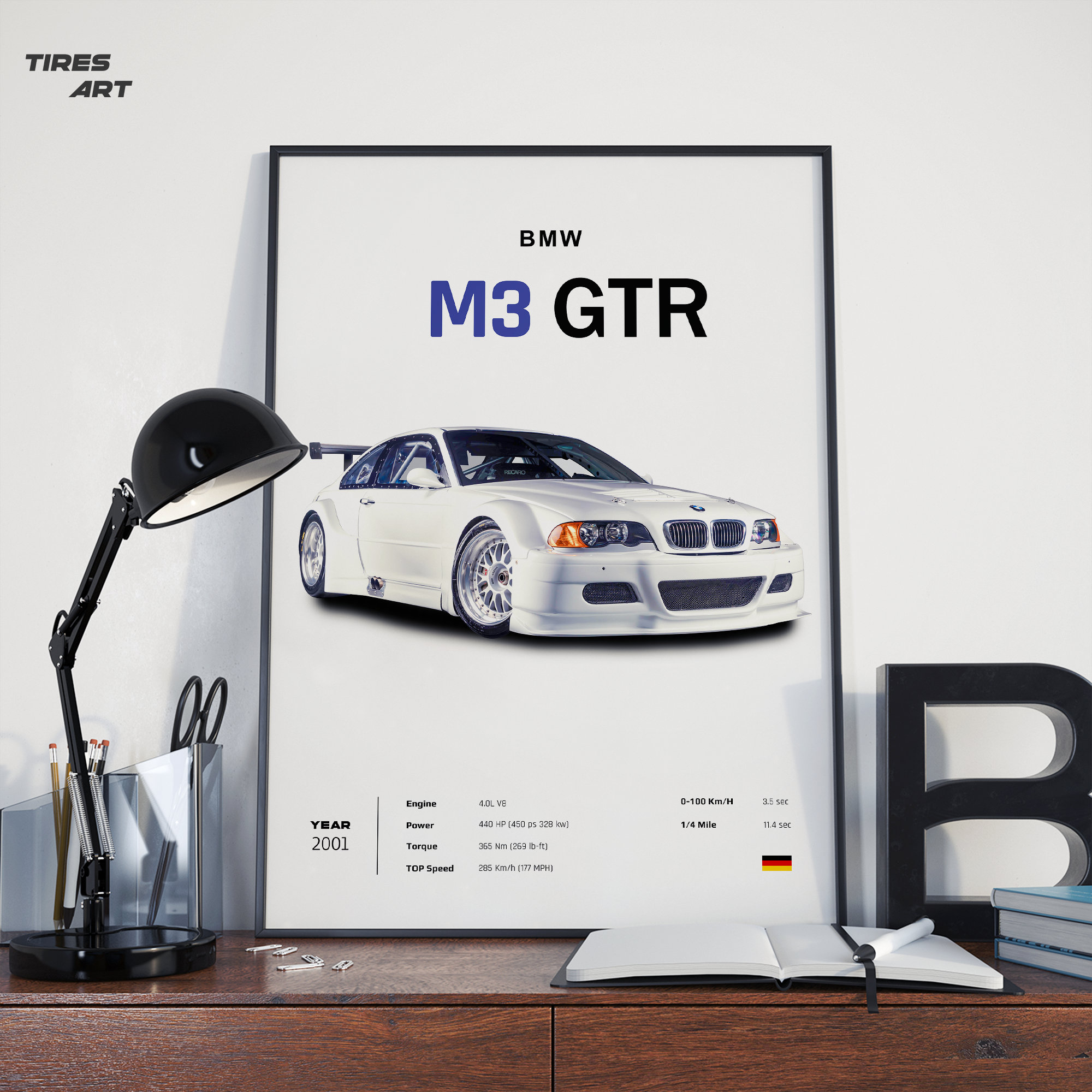 BMW M3 GTR Luxury Supercar Sports Cars Digital File for Car Poster Car ...