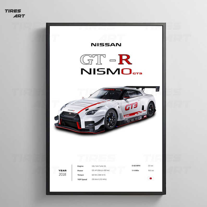 Nissan GTR Nismo GT3 R35 Luxury Supercar Sports Cars Digital File for ...