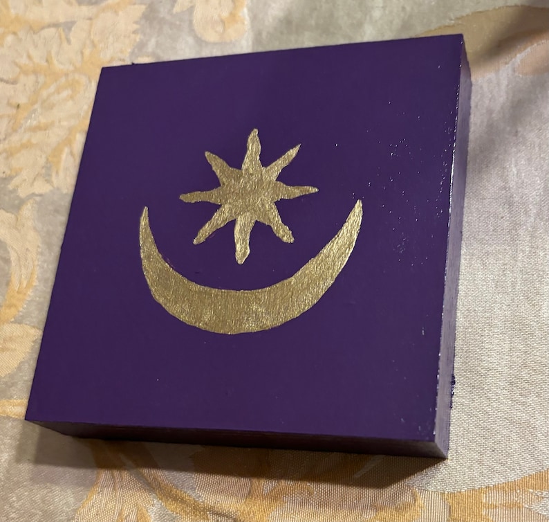 Handmade Crescent Moon & Star Wood Art – Byzantium Symbol - Etsy