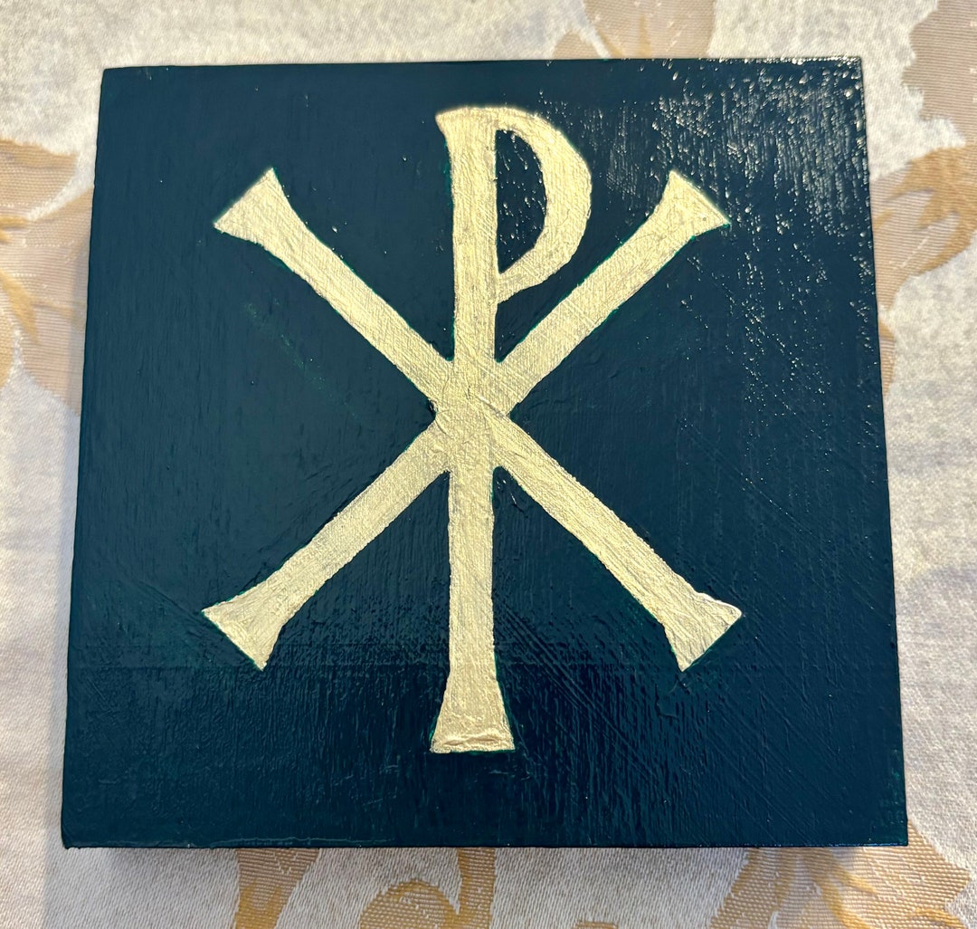 Hand-painted Byzantine Roman Christian Chi Rho - Etsy