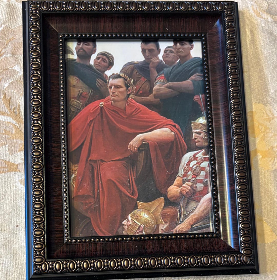 Gaius Julius Caesar After the Battle of Alesia: Vercingetorix Throws ...