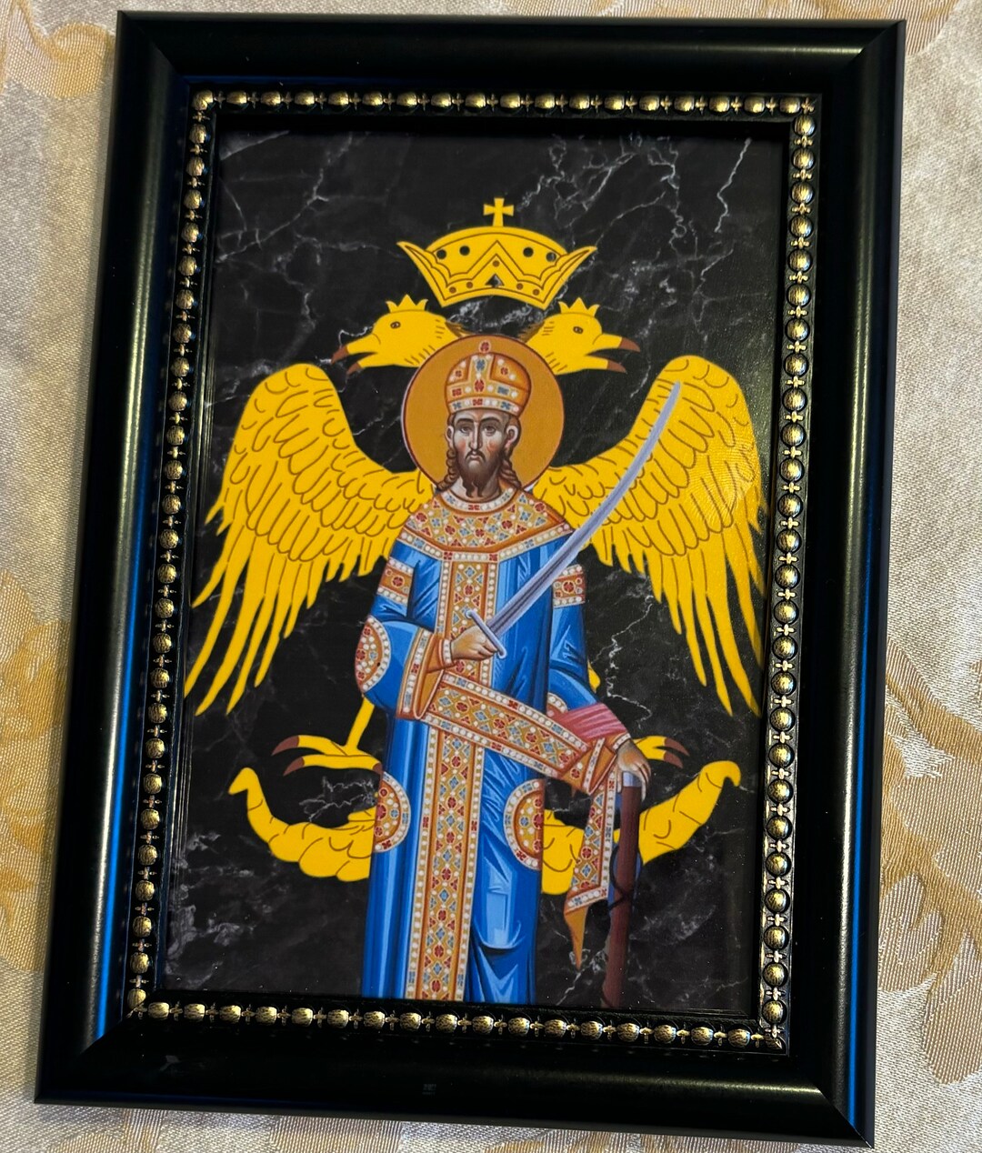 Byzantine Emperor Saint John Doukas Vatatzes Double Eagle Framed 6x4 ...