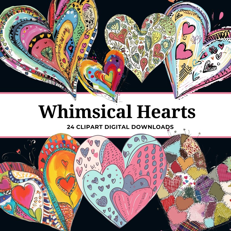 Hearts Clipart - Etsy