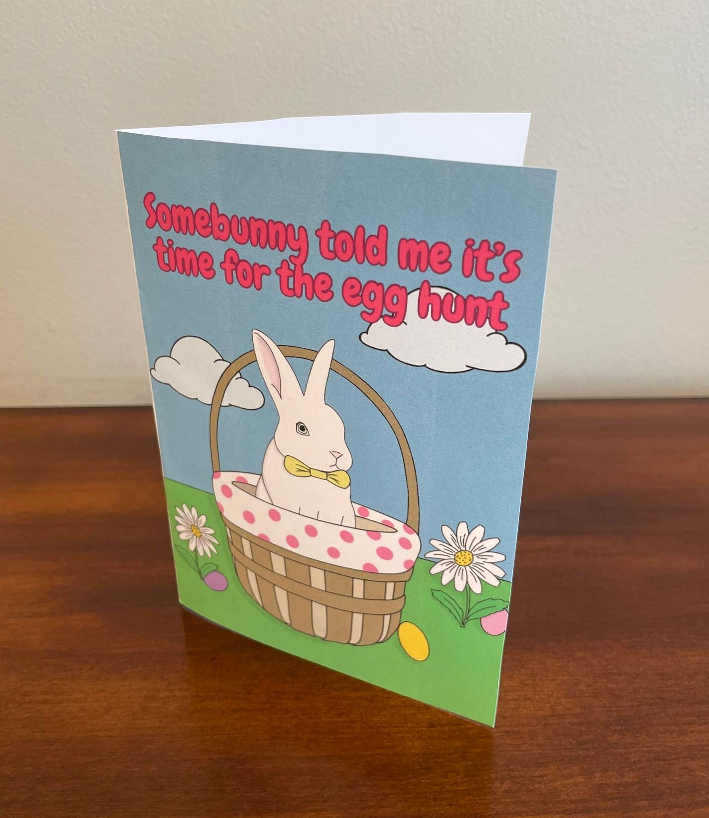Easter Bunny Printable Handmade Card - Etsy
