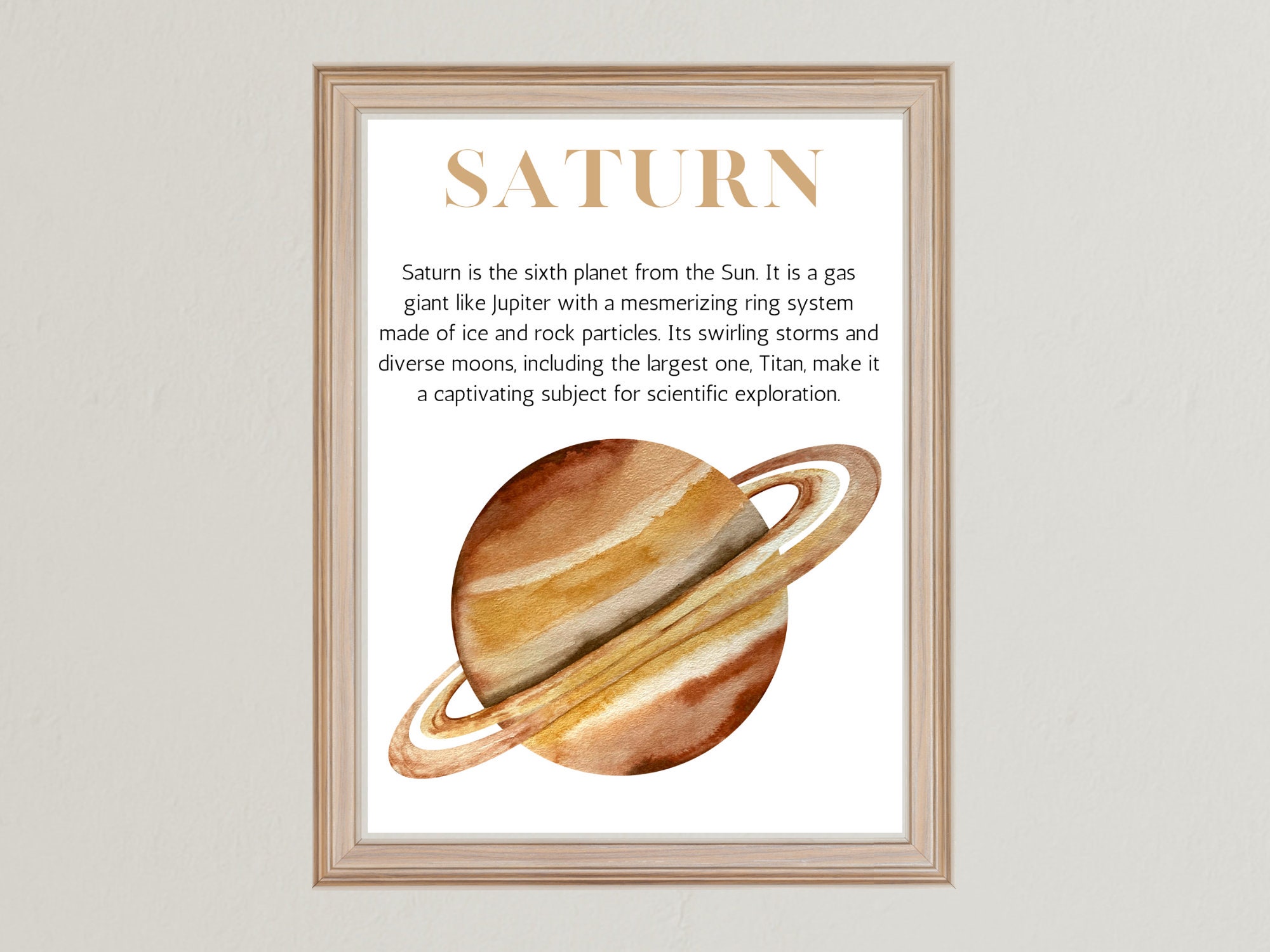 Solar System and Planets Posters Set of 10 Classroom Decor Space Study ...