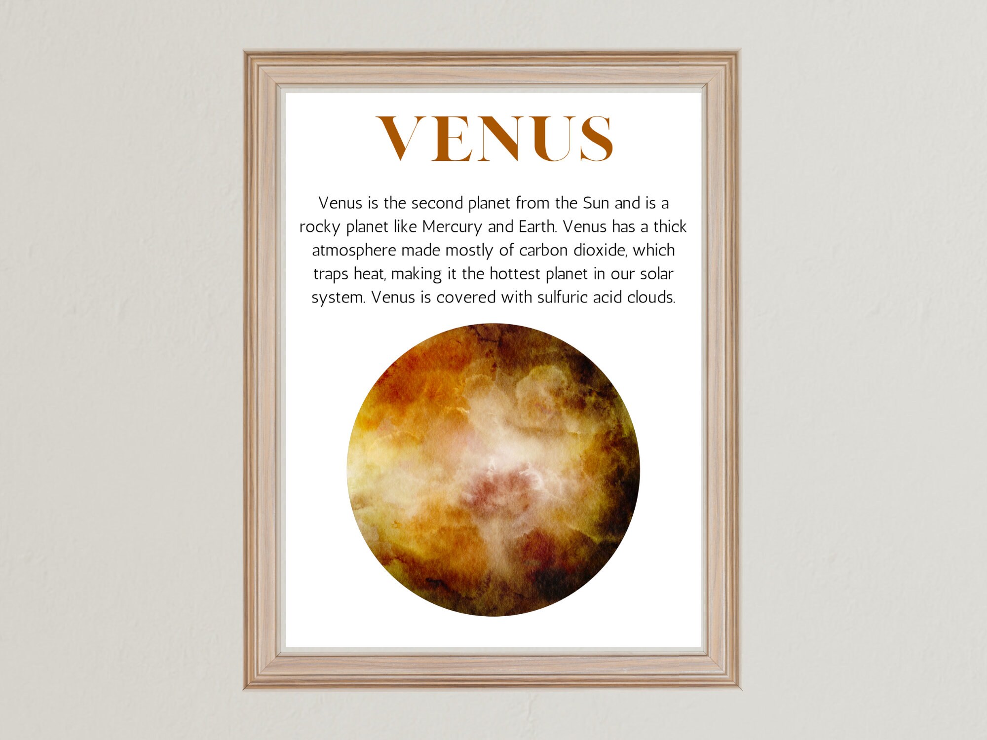Solar System and Planets Posters Set of 10 Classroom Decor Space Study ...