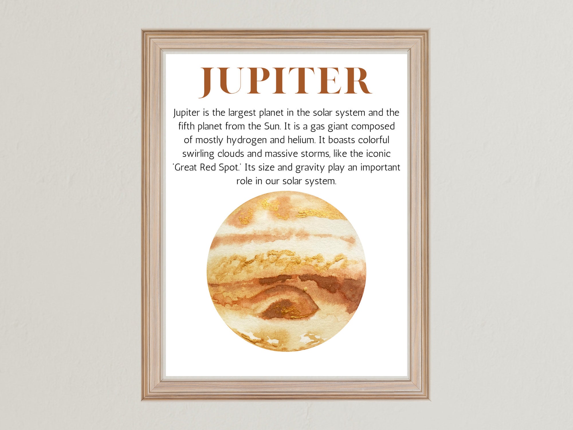 Solar System and Planets Posters Set of 10 Classroom Decor Space Study ...