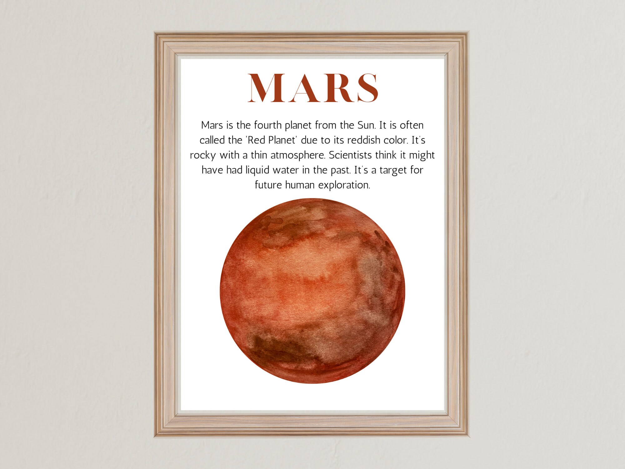 Solar System and Planets Posters Set of 10 Classroom Decor Space Study ...