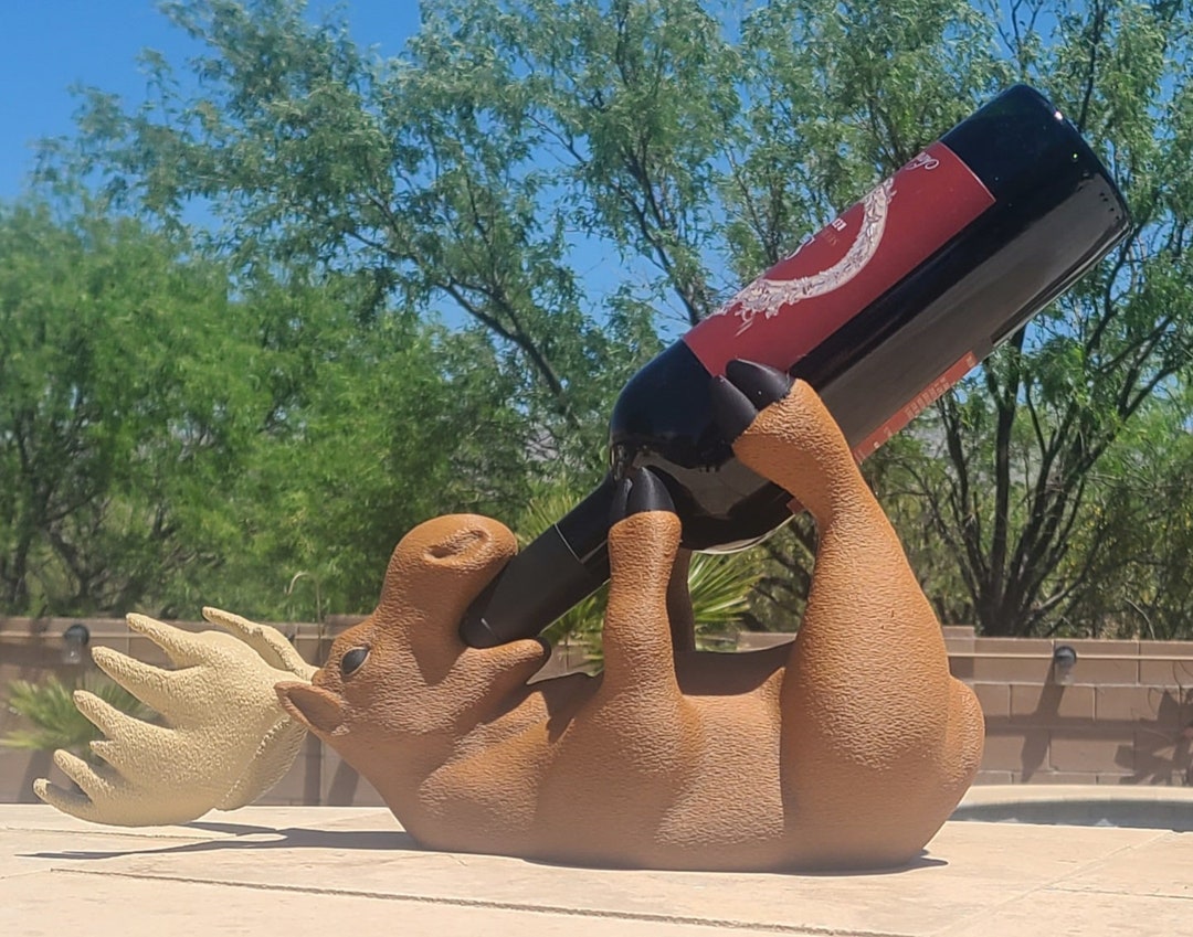 The Moose Wine Bottle Holder - Etsy