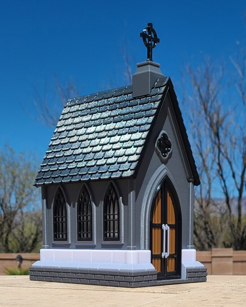 The Chapel Lighted Home Decor / Candy Jar - Also Available in White - Etsy