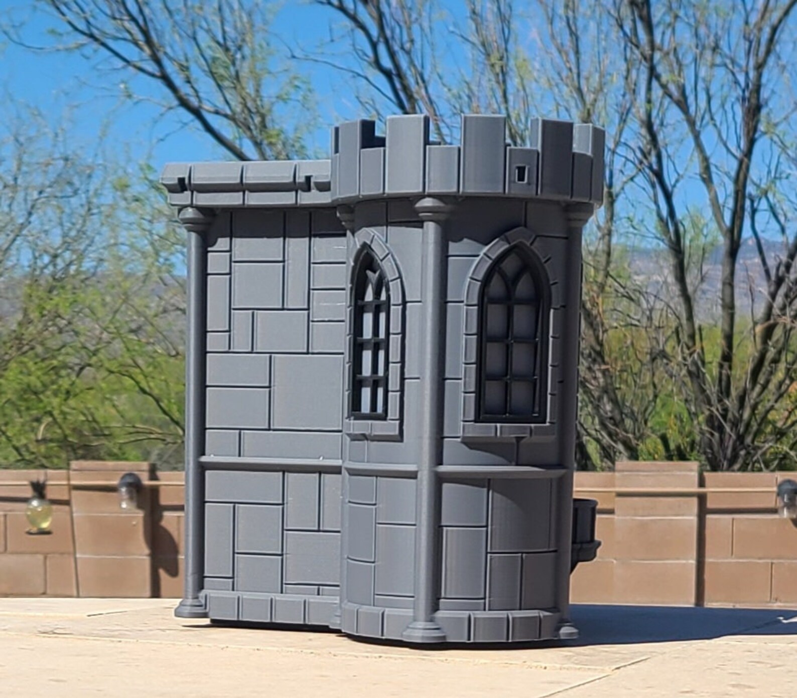 The Castle Birdhouse - Etsy