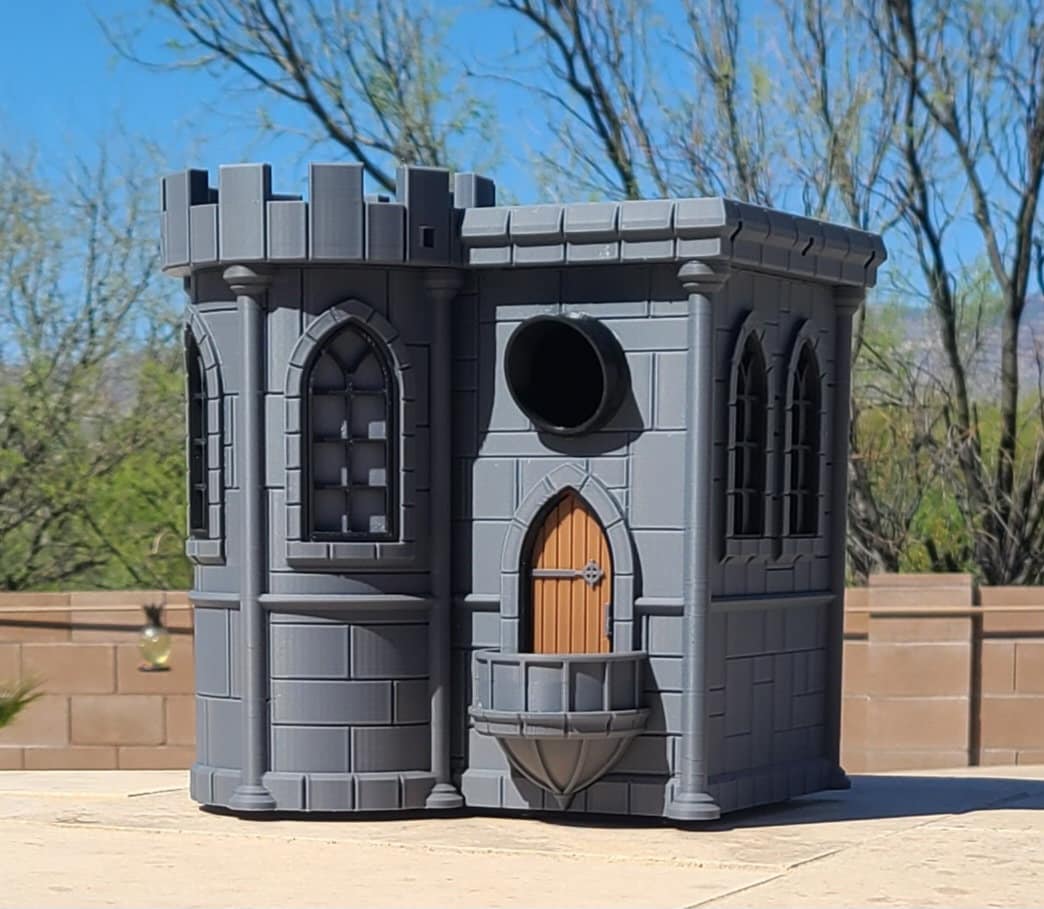 The Castle Birdhouse - Etsy